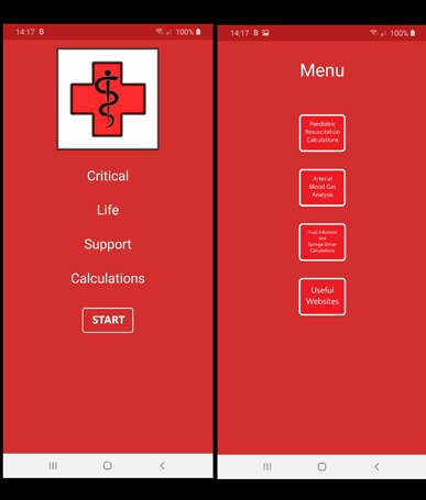 The first draft of the medical calculations app – created in Android ...